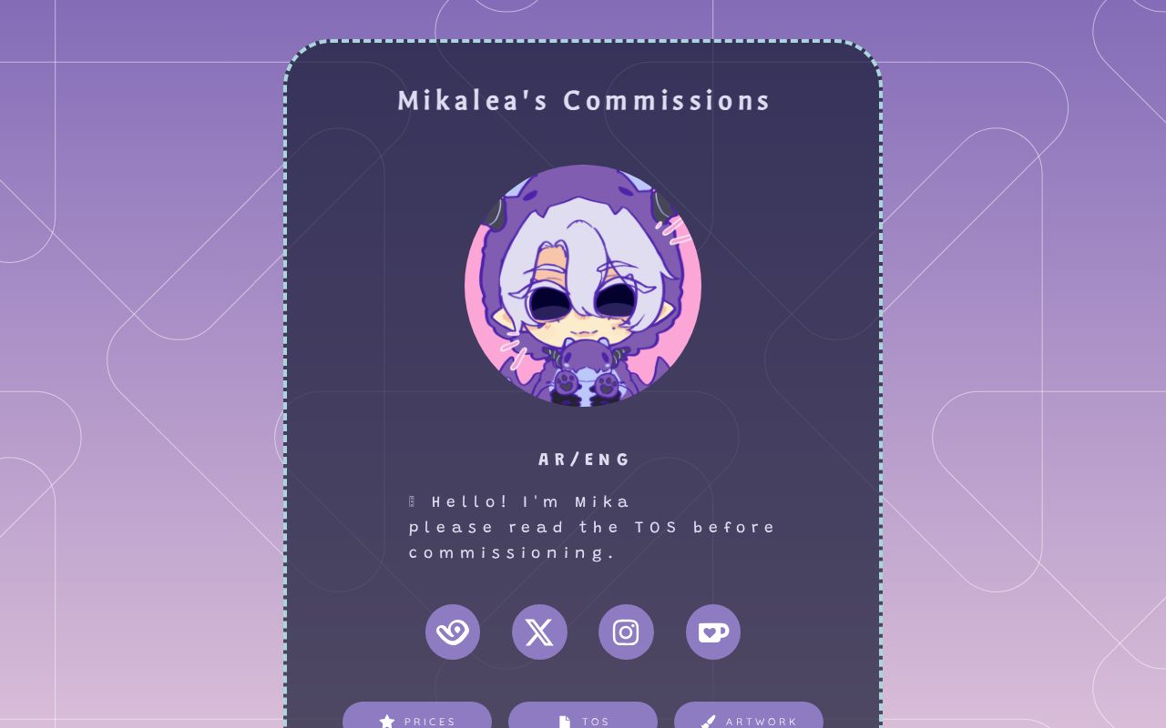 Mikalea commission terms